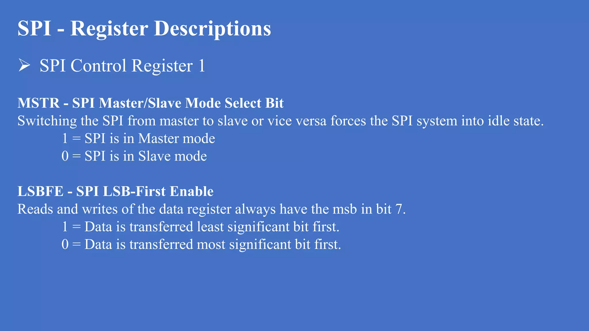 SPI introduction(Serial Peripheral Interface) | PPTX