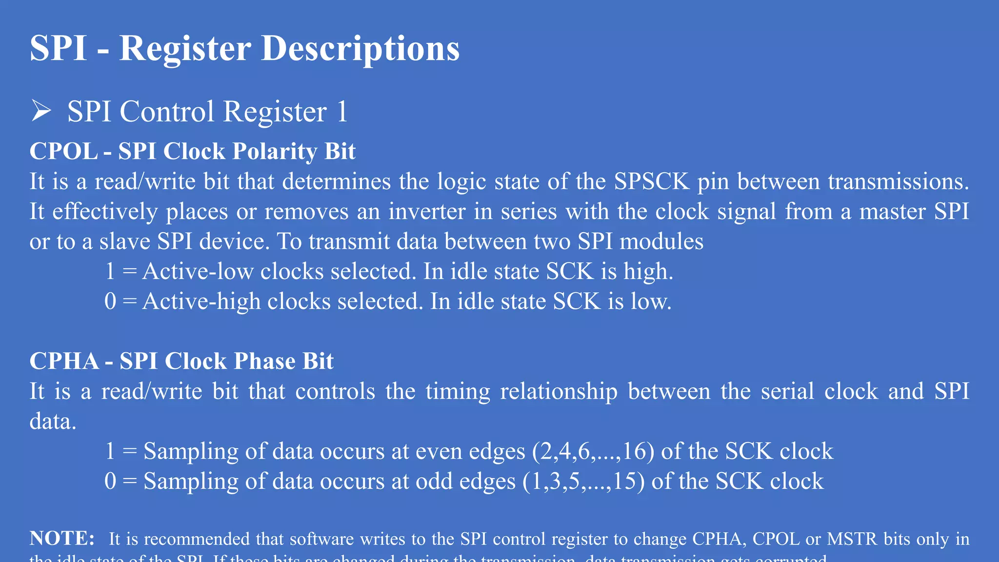 SPI introduction(Serial Peripheral Interface) | PPTX