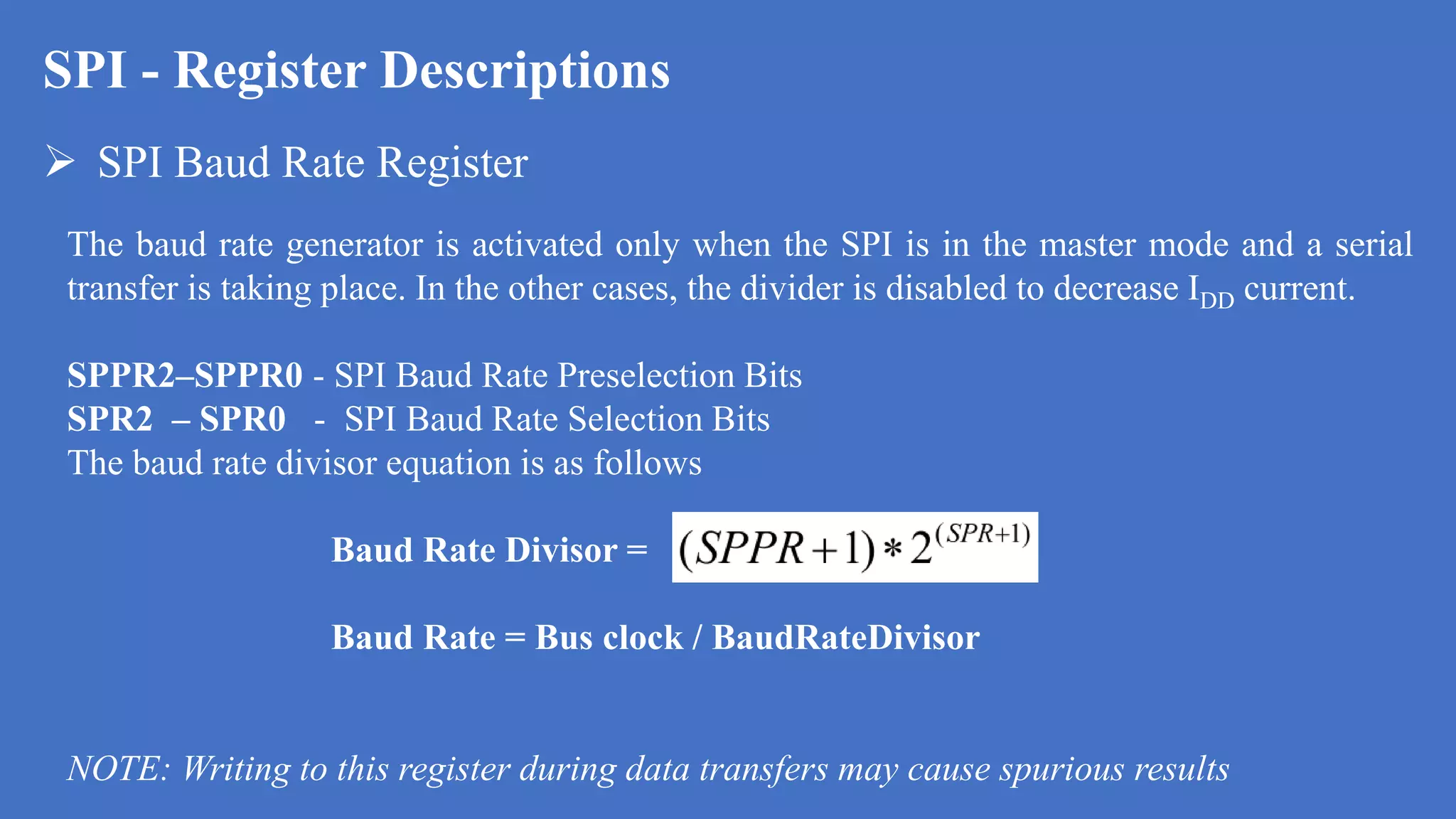 SPI introduction(Serial Peripheral Interface) | PPTX