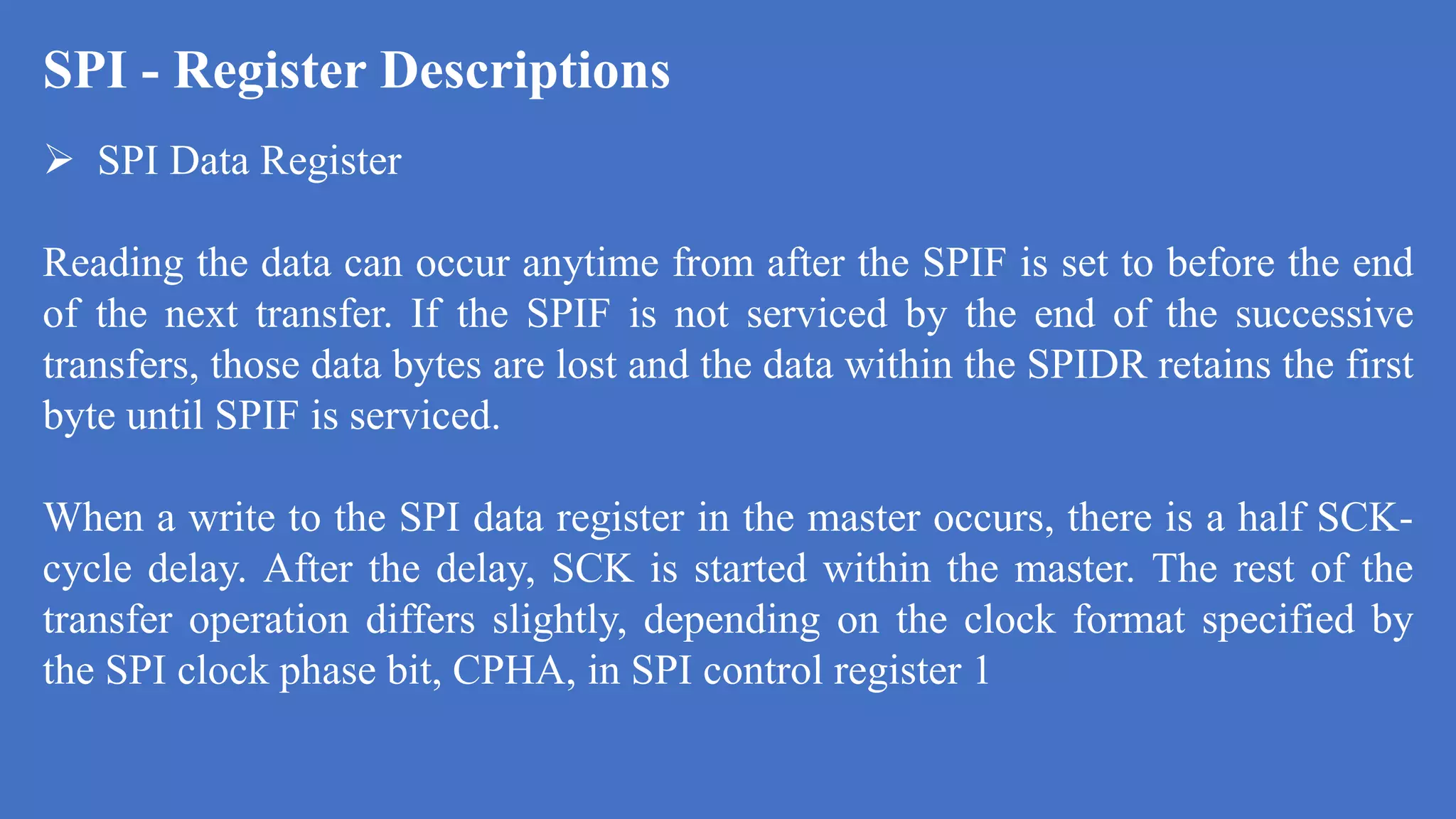 SPI introduction(Serial Peripheral Interface) | PPTX