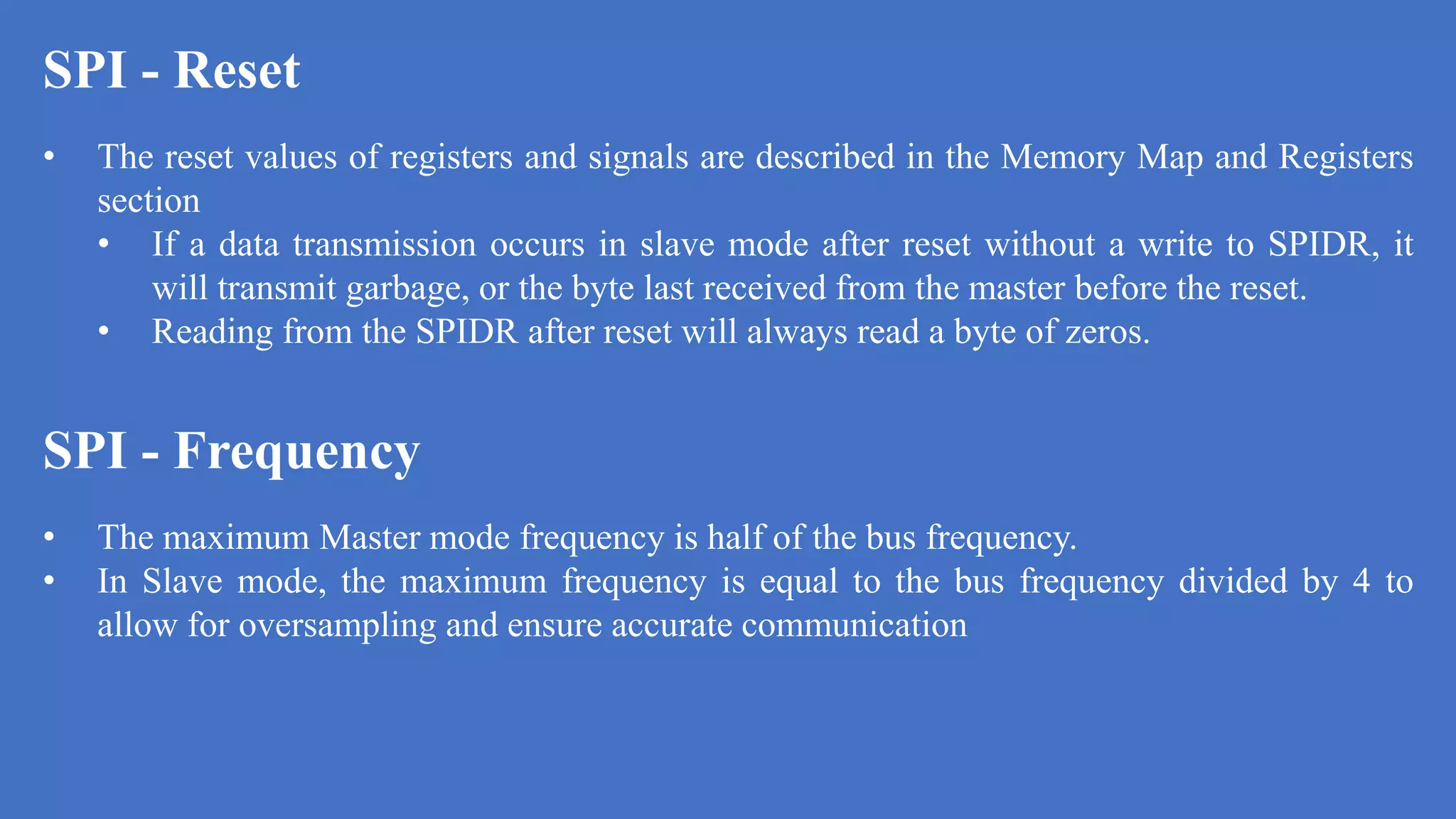 Spi Introduction Serial Peripheral Interface Pptx
