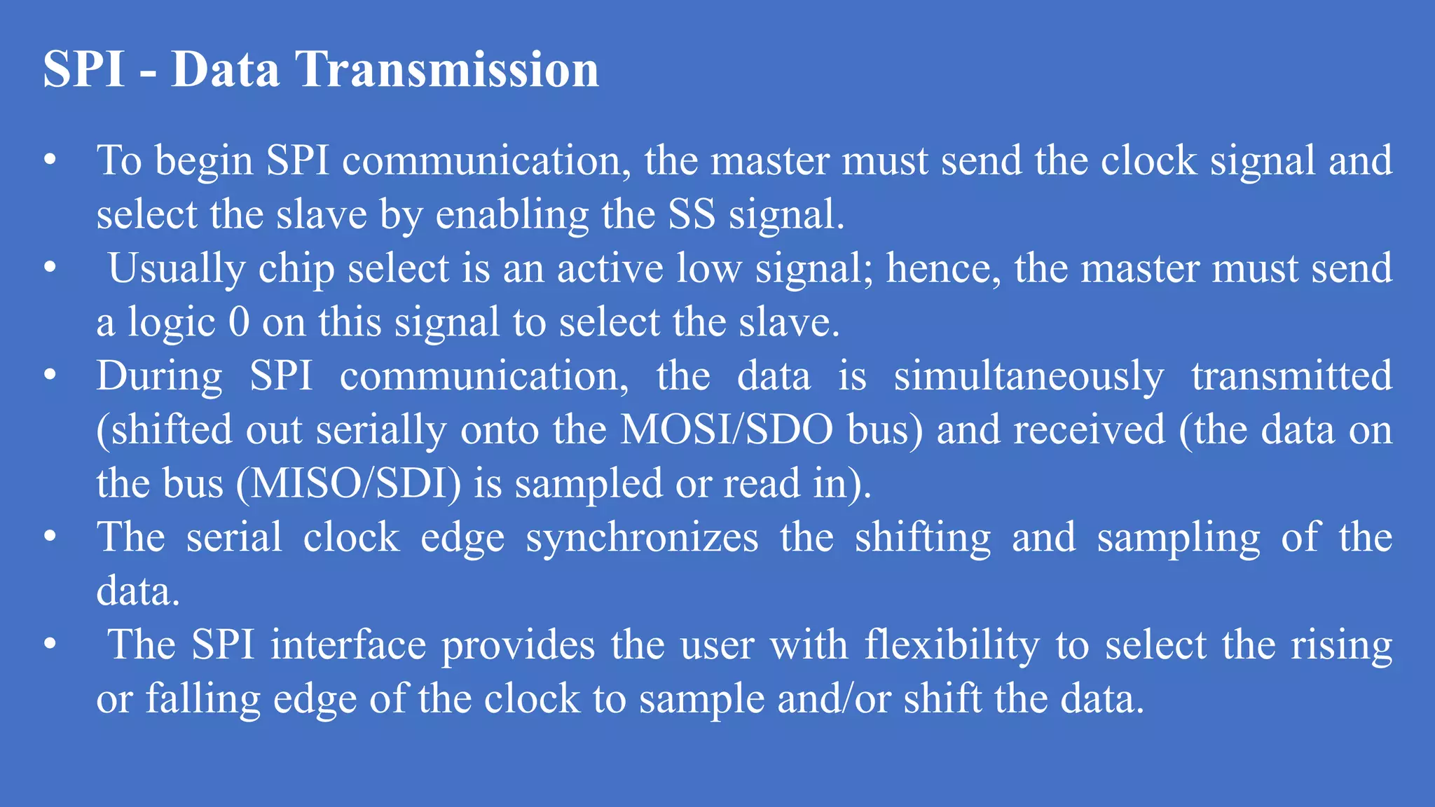 SPI introduction(Serial Peripheral Interface) | PPTX