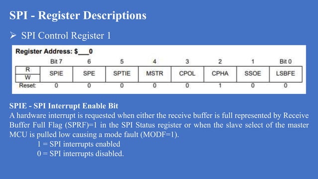 SPI introduction(Serial Peripheral Interface) | PPTX