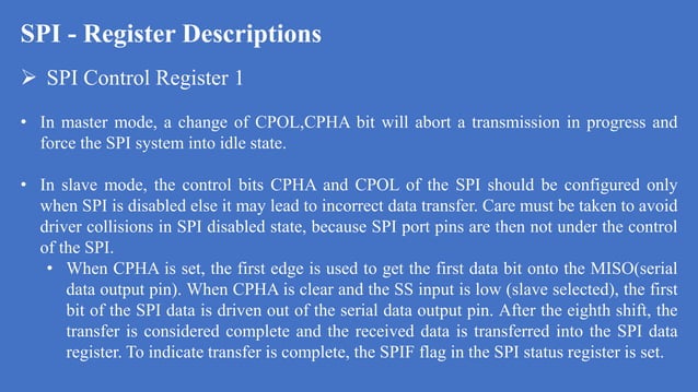 SPI introduction(Serial Peripheral Interface) | PPTX