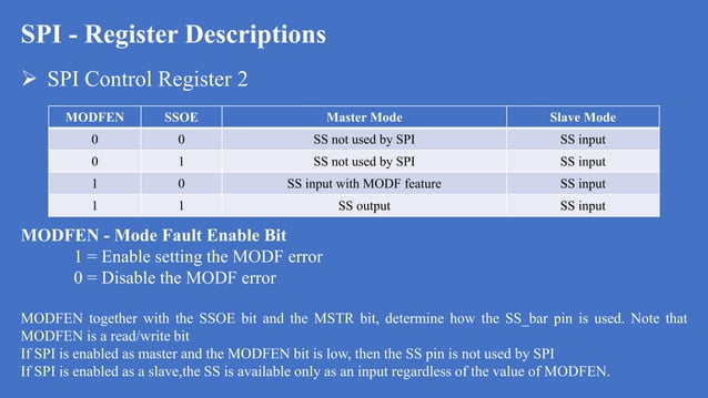 SPI introduction(Serial Peripheral Interface) | PPTX