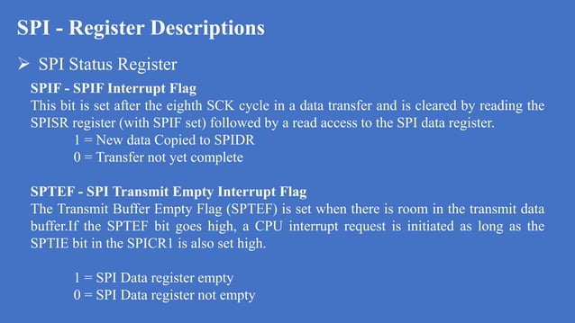 SPI introduction(Serial Peripheral Interface) | PPTX