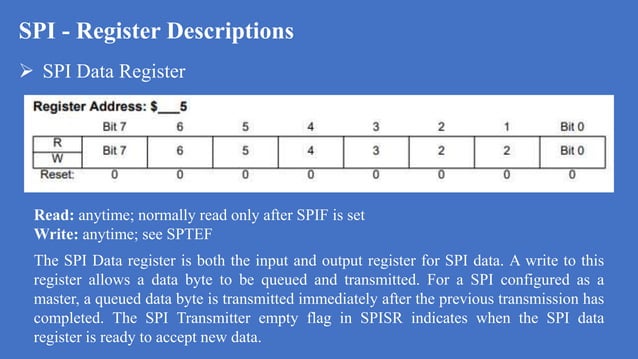 SPI introduction(Serial Peripheral Interface) | PPTX