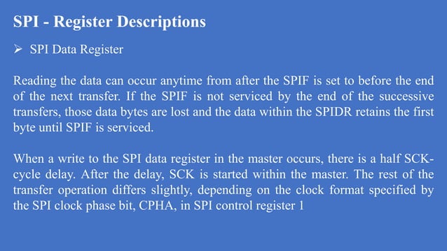 SPI introduction(Serial Peripheral Interface) | PPTX