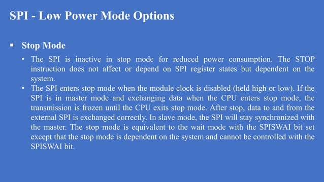 SPI introduction(Serial Peripheral Interface) | PPTX