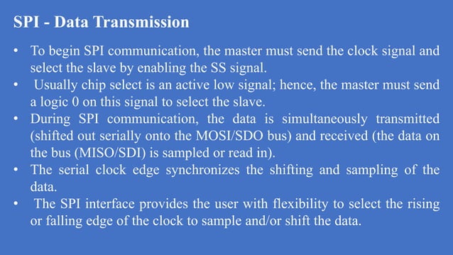 SPI introduction(Serial Peripheral Interface) | PPTX