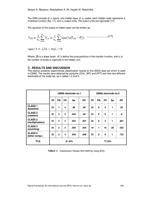 Classification of Electroencephalograph (EEG) Signals Using Quantum Neural Network | PDF