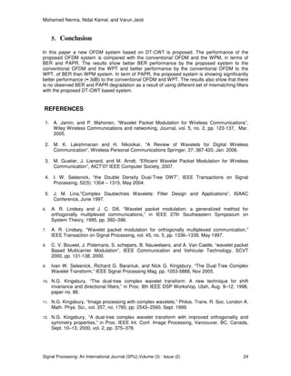 An OFDM System Based on Dual Tree Complex Wavelet Transform (DT-CWT) | PDF