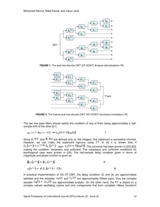 An OFDM System Based on Dual Tree Complex Wavelet Transform (DT-CWT) | PDF
