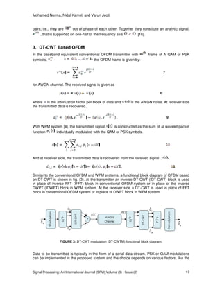An OFDM System Based on Dual Tree Complex Wavelet Transform (DT-CWT) | PDF