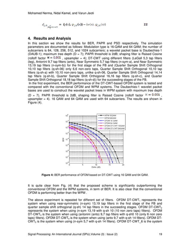 An OFDM System Based on Dual Tree Complex Wavelet Transform (DT-CWT) | PDF