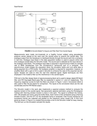 Computer Based Model to Filter Real Time Acquired Human Carotid Pulse | PDF