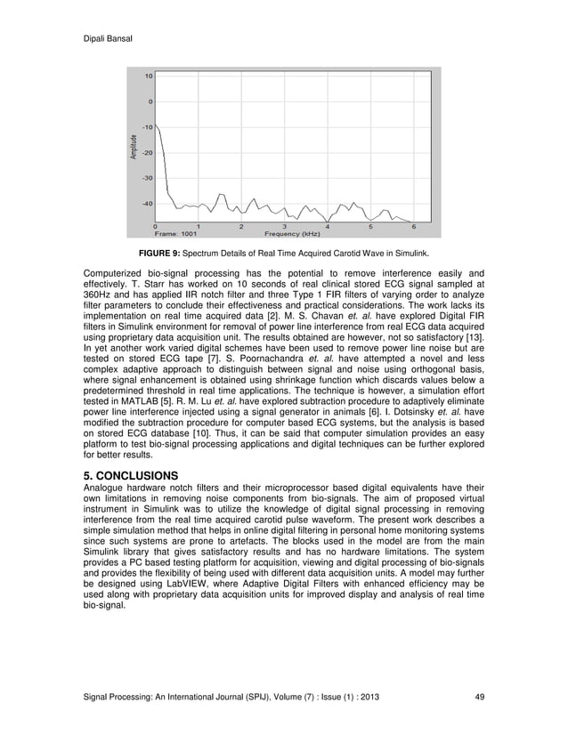 Computer Based Model to Filter Real Time Acquired Human Carotid Pulse | PDF