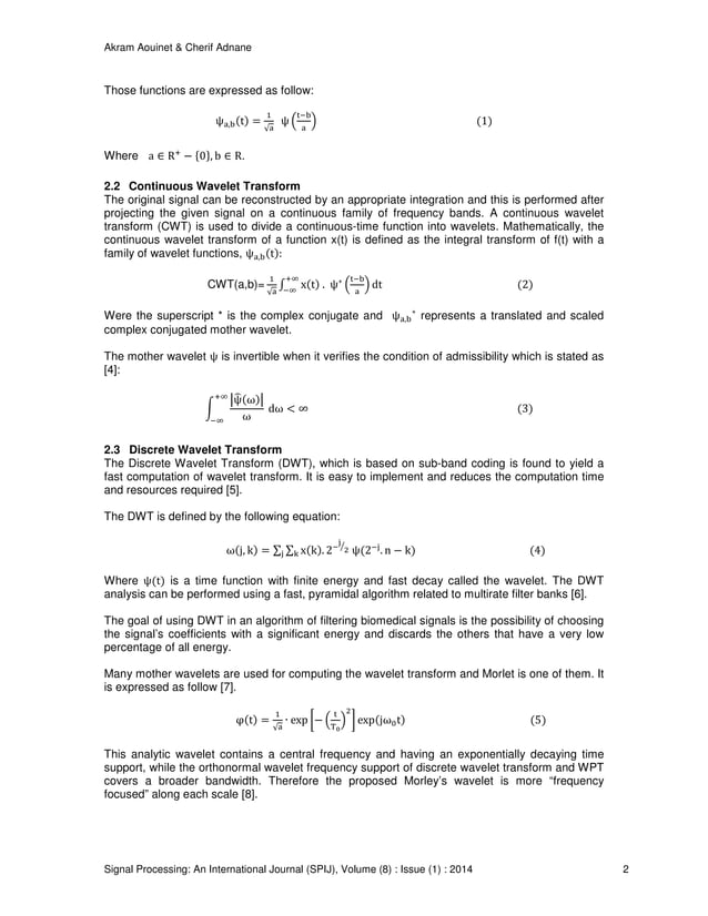 Electrocardiogram Denoised Signal By Discrete Wavelet Transform And Continuous Wavelet Transform