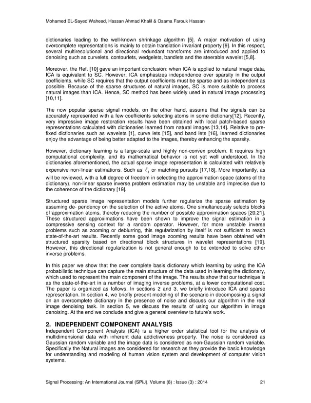 Image Denoising Based On Sparse Representation In A Probabilistic Framework | PDF | Photo ...