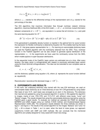 Image Denoising Based On Sparse Representation In A Probabilistic Framework | PDF | Photo ...