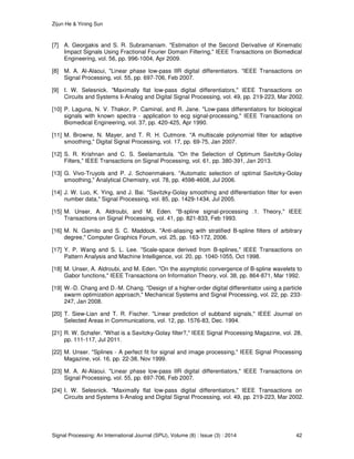 Design of Low-Pass Digital Differentiators Based on B-splines | PDF | Technology & Computing