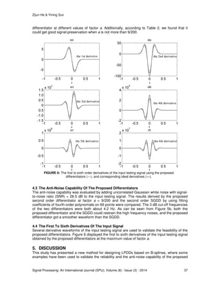 Design of Low-Pass Digital Differentiators Based on B-splines | PDF | Technology & Computing