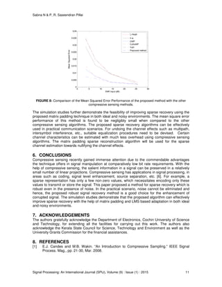 Matrix Padding Method for Sparse Signal Reconstruction | PDF