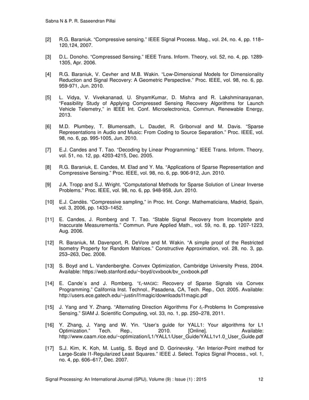 Matrix Padding Method for Sparse Signal Reconstruction | PDF Matrix Padding Method for Sparse Signal Reconstruction | PDF