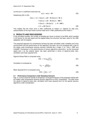 Matrix Padding Method for Sparse Signal Reconstruction | PDF
