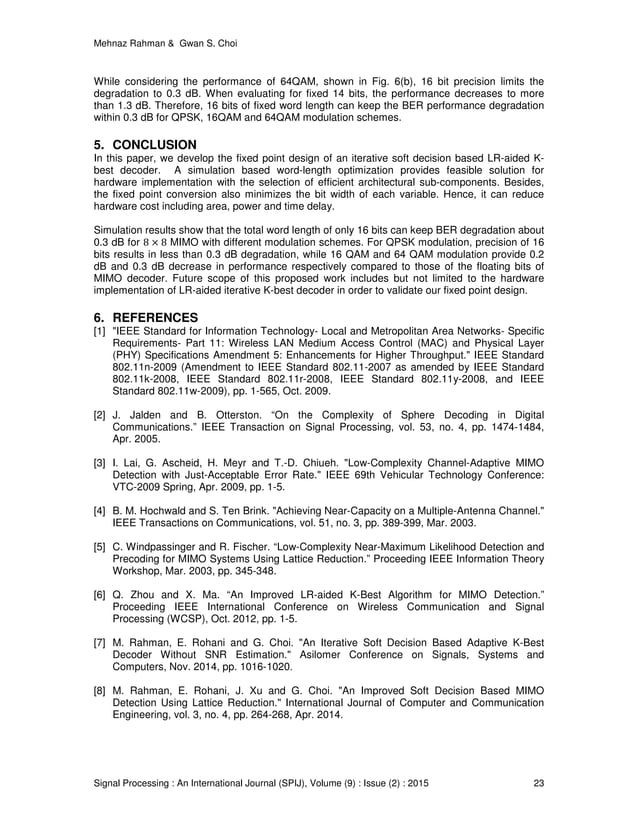Fixed Point Realization Of Iterative Lr Aided Soft Mimo Decoding Algorithm Pdf