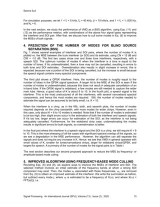 Blind, Non-stationary Source Separation Using Variational Mode Decomposition with Mode Culling | PDF