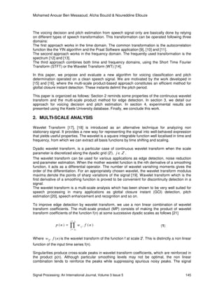 A New Method for Pitch Tracking and Voicing Decision Based on Spectral Multi-Scale Analysis | PDF