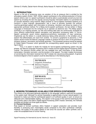 SMATalk: Standard Malay Text to Speech Talk System | PDF | Digital Audio | Computer Software and ...