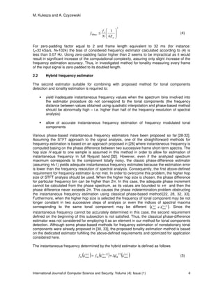 Frequency based criterion for distinguishing tonal and noisy spectral components | PDF