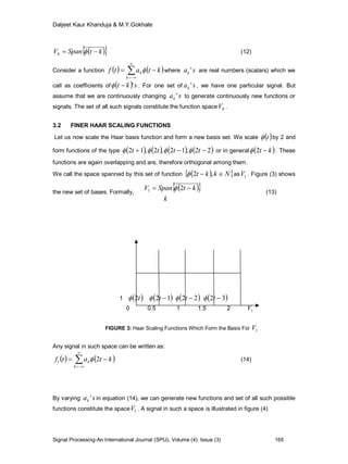 Time Domain Signal Analysis Using Modified Haar and Modified Daubechies Wavelet Transform | PDF ...
