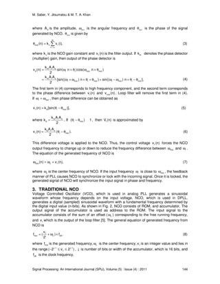 A Low Power Digital Phase Locked Loop With ROM-Free Numerically ...