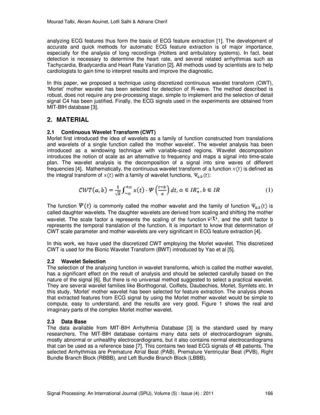 New Method of R-Wave Detection by Continuous Wavelet Transform | PDF | Heart and Cardiovascular ...
