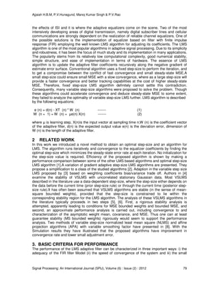 Adaptive Variable Step Size in LMS Algorithm Using Evolutionary Programming: VSSLMSEV | PDF