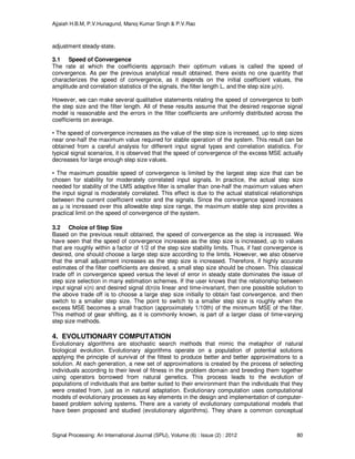 Adaptive Variable Step Size in LMS Algorithm Using Evolutionary Programming: VSSLMSEV | PDF