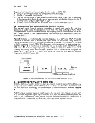 DSP Based Speech Operated Home Appliances UsingZero Crossing Features | PDF