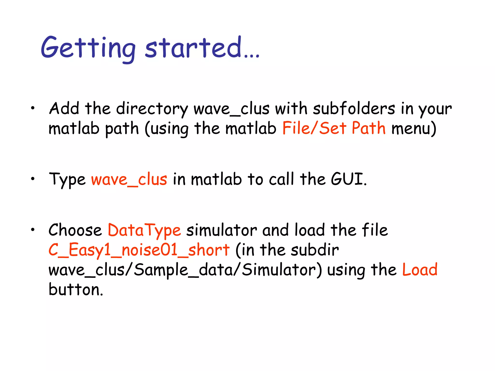 Spike Sorting Tutorial Ppt 