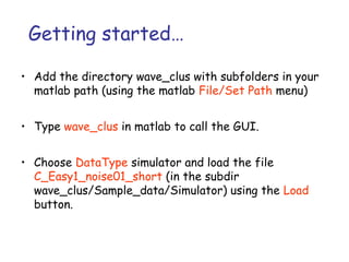 Spike sorting-tutorial | PPT