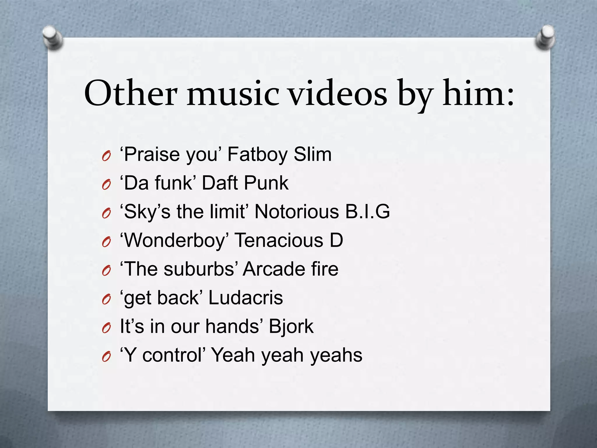 Spike jonze directors study | PPTX