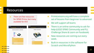 SPIKEPrimevsEV3.pptx Spike Lego Robotics | PPTX