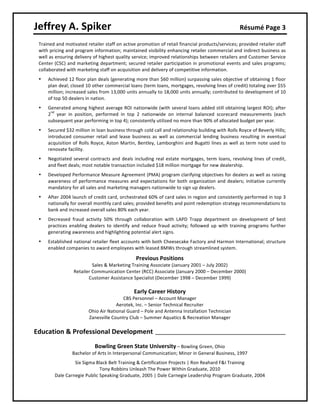 Spiker Jeffrey Resume7[1] | PDF