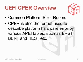 Spike yuan server ras and uefi cper final | PDF