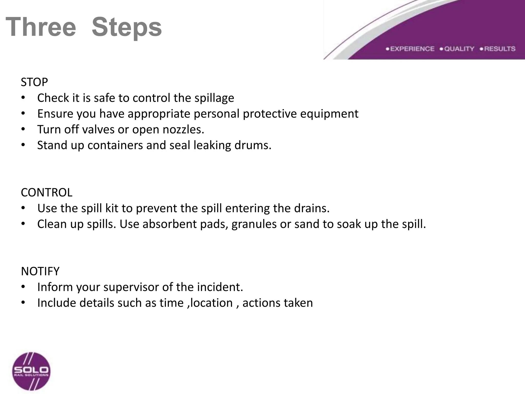 Spill Response & Management Presentation | PPTX