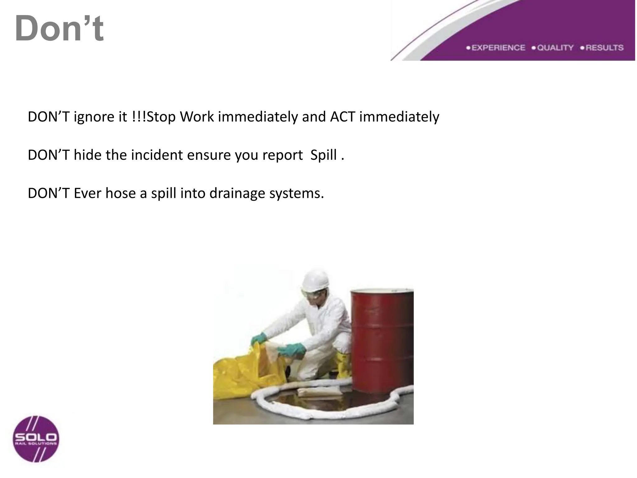 Spill Response & Management Presentation | PPTX