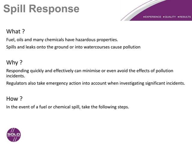 Spill Response & Management Presentation | PPTX