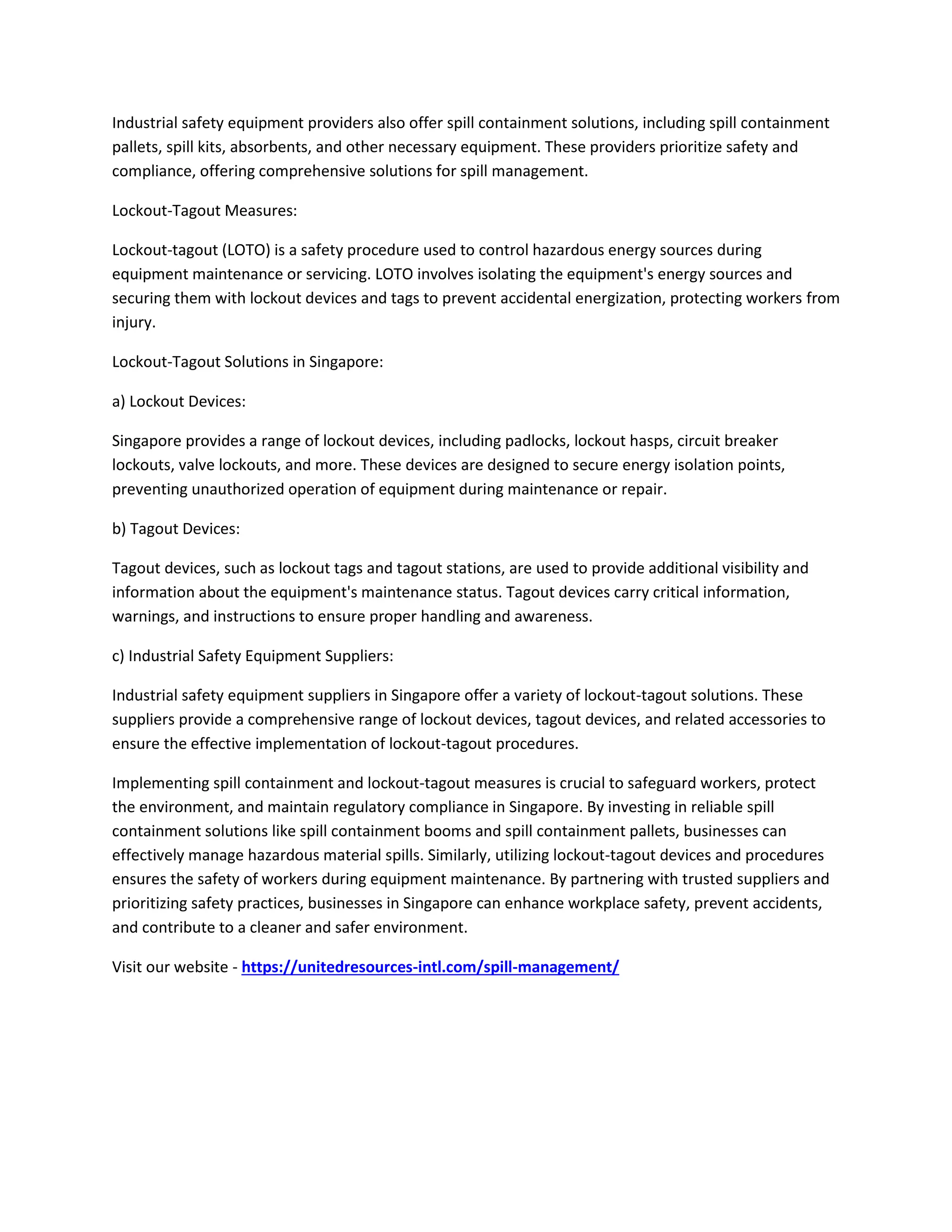 Spill containment | DOCX